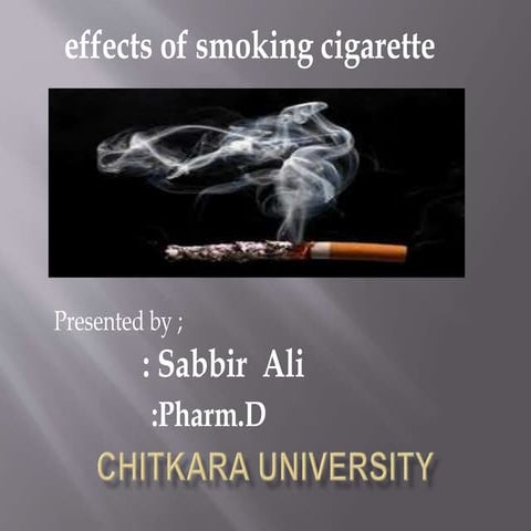 Cigarette smoking | PPT