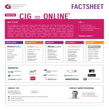 Cig factsheet | PDF