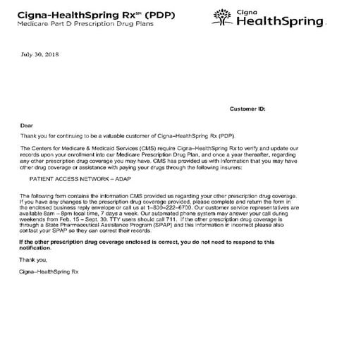 Cigna HealthSpring Rx (PDP) | PDF | Health Insurance | Insurance