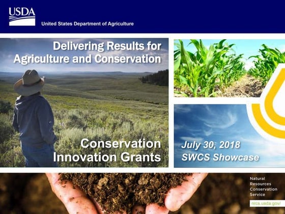 USDA Conservation Innovation Grants | PPTX | Agriculture | Industries