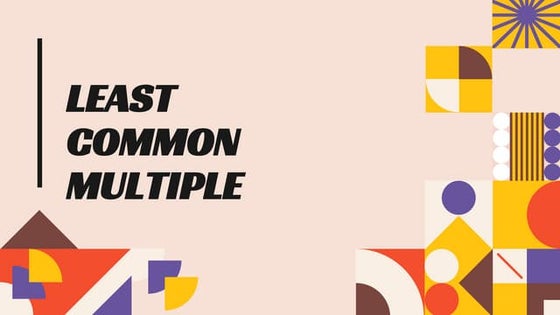 Least common multiple | PPTX