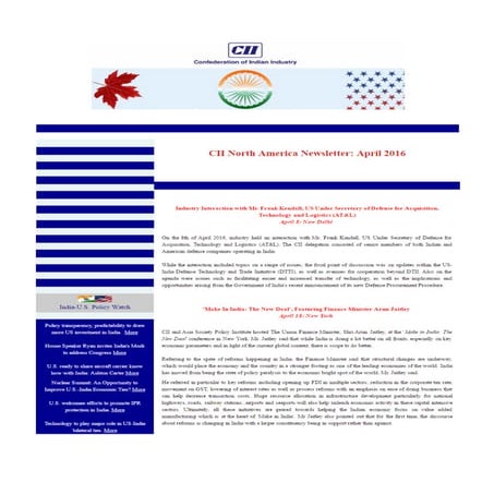 CII North America Newsletter - April 2016 | PDF