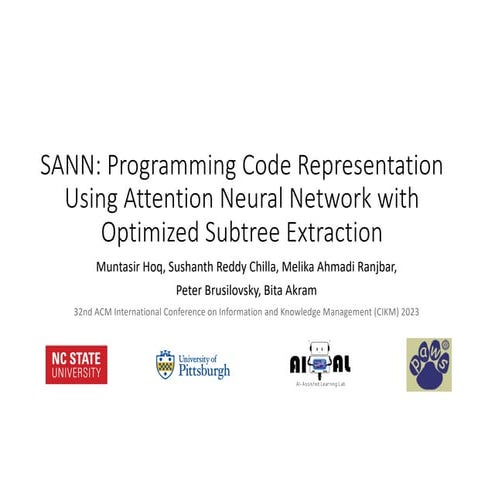 Sann Programming Code Representation Using Attention Neural Network With Optimized Subtree