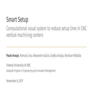 Computational visual system to reduce setup time in CNC vertical machining centers | PDF ...