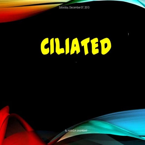 Ciliated cell | PPTX