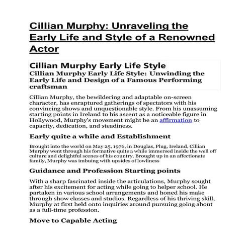 Cillian Murphy biography history life.pptx