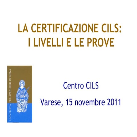 Cils 2. Livelli e prove | PDF