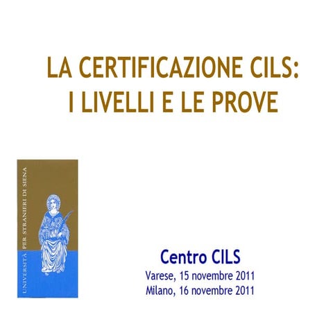 CILS - 2. Livelli e prove | PDF | Educational Assessment | Education