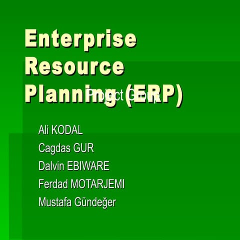 Cim erp | PPT
