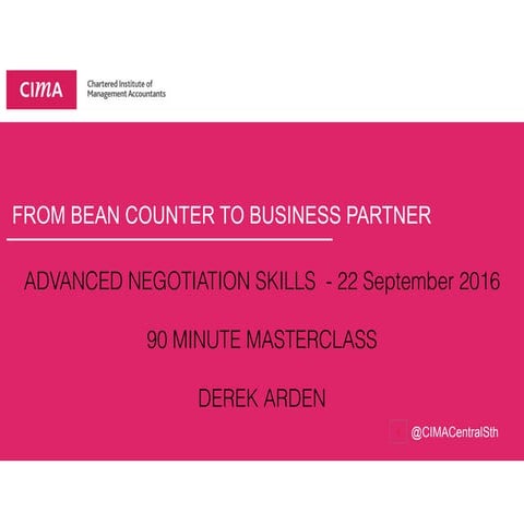 Negotiation Masterclass - September 2016 | PDF