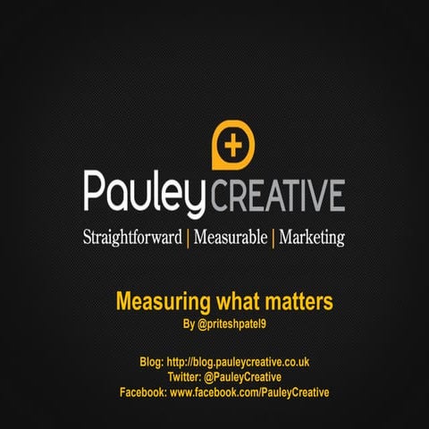 Measure what Matters - Outcomes | PPT