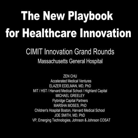 CIMIT Innovation Grand Rounds | PPT