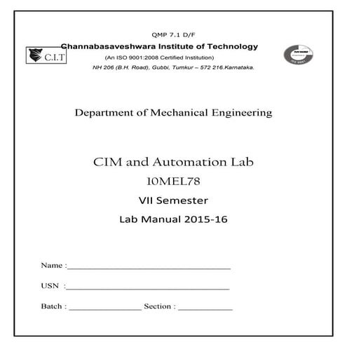 Ci mlabmanual2015 16 | PDF