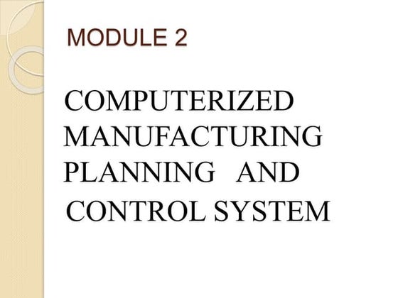 COMPUTER AIDED PROCESS PLANNING (CAPP) | PPTX | Computing | Technology ...