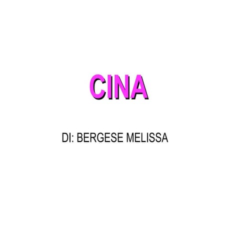 Cina | PPT