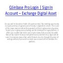 Cóinbase pro login | PPTX
