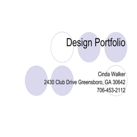 Cinda Walker Portfolio | PDF