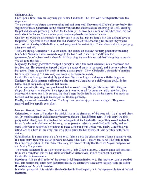 Cinderella fairytale short story analysis | PPT