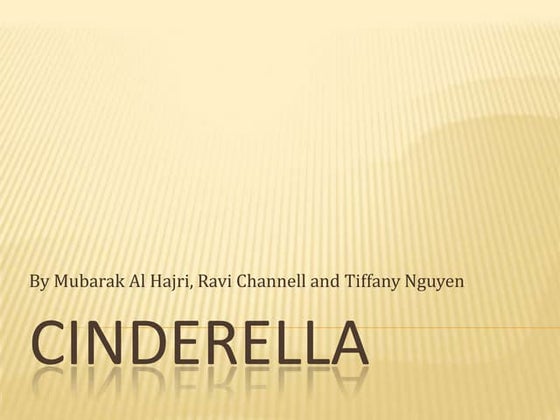 Cinderella fairytale short story analysis | PPT