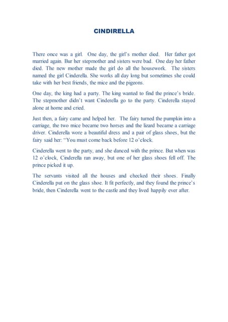 Cinderella story | DOCX