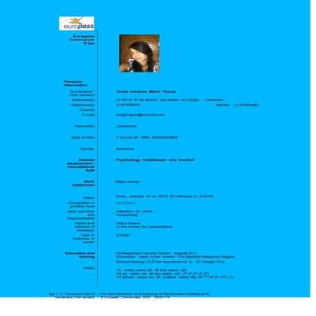 Cindy curriculum | DOCX