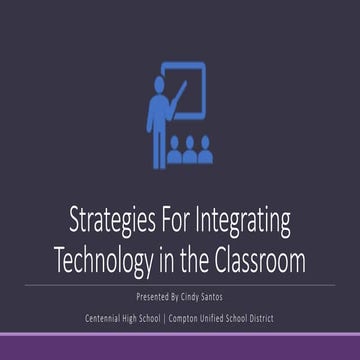 Strategies for Integrating Technology in the Classroom | PPTX