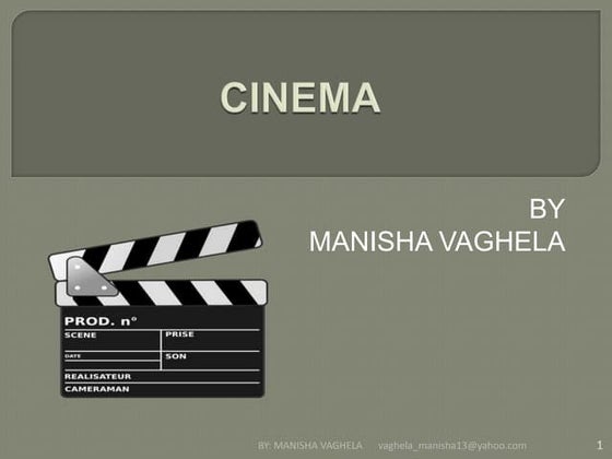 Presentation on indian cinema | PPTX