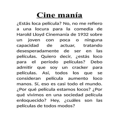 Cine Mania | PDF