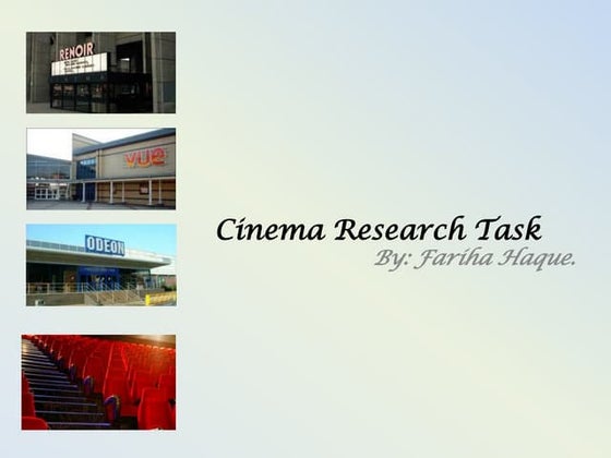 Cinema research | PPT