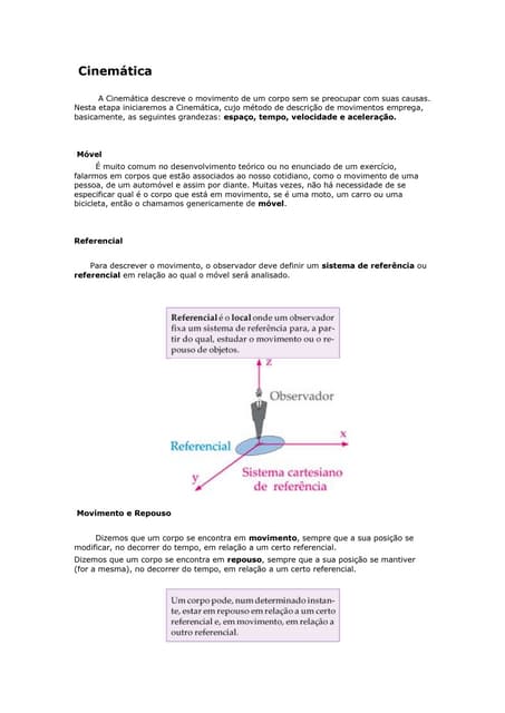 Cinemática | PPTX