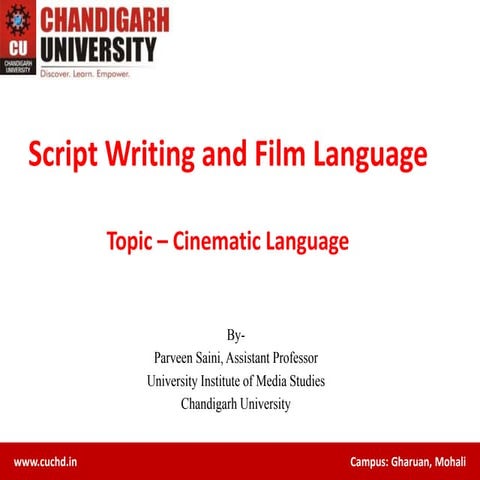 Cinematic language | PPT
