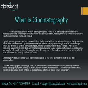 Cinematography | PPT