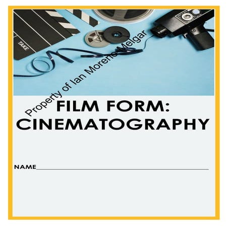 Cinematography booklet for Film and Media studies | PDF