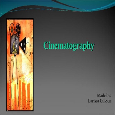 Cinematography97 2003 | PPT