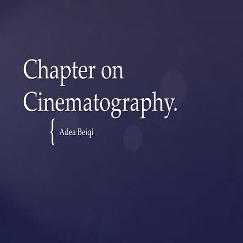 Elements of film making | PPTX