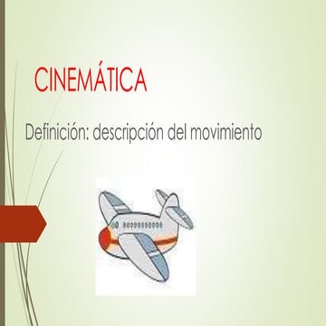 Cinemática | PPTX
