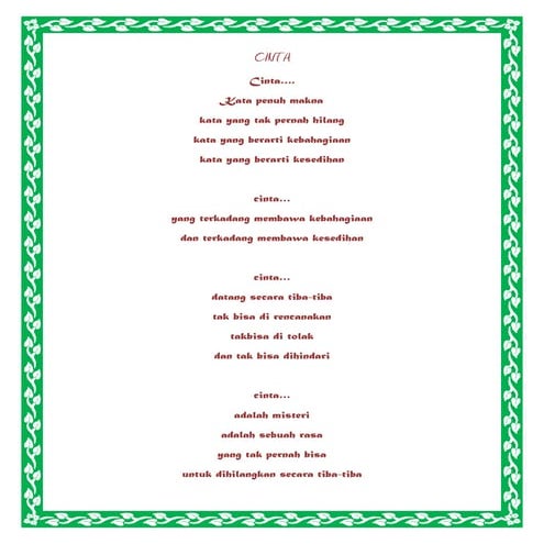 Cinta | PDF