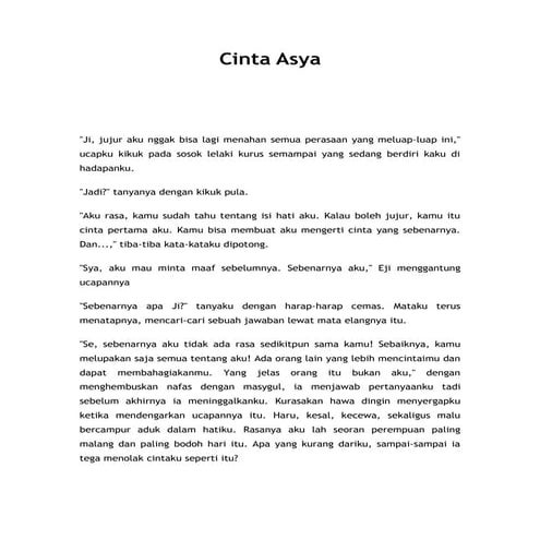 Cinta Asya | PDF