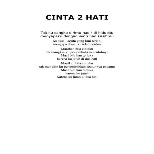 Cinta 2 hati | PDF