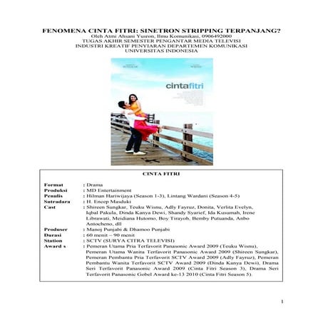 Cinta Fitri Sinetron Terpanjang | DOCX