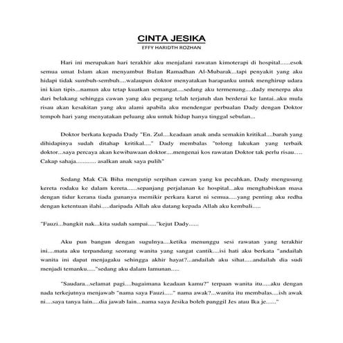 Diari seorang wanita | DOCX