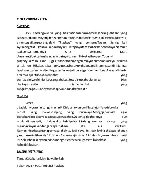 20 Resensi Novel | DOCX