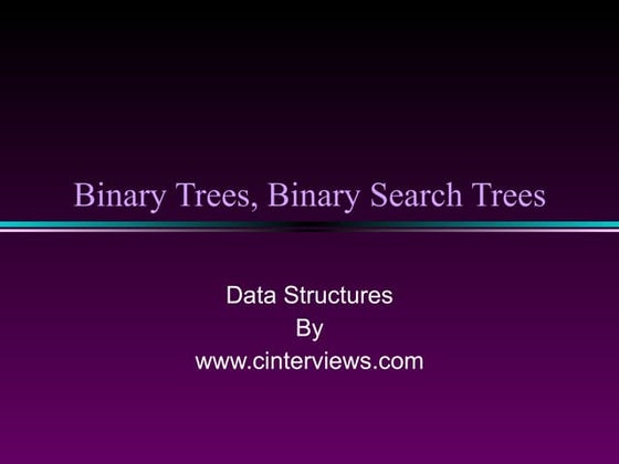 Data Structure And Algorithms Binary Search Tree Ppt