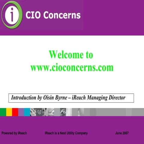 CIO Knowledge Portal Introduction Slides | PPT