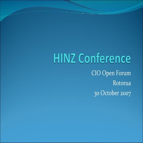 CIO Open Forum | PPT