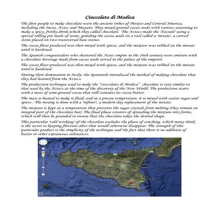 Cioccolato di modica | PDF