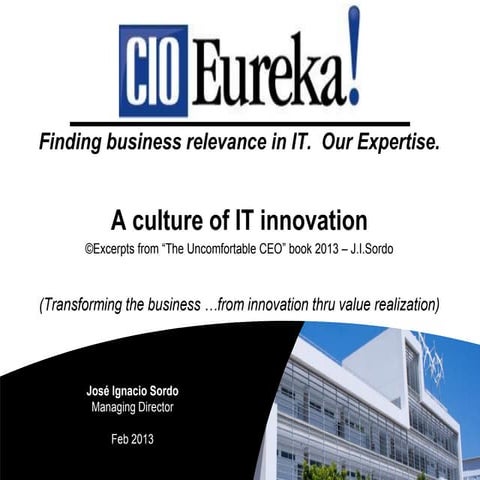 CIO eureka! A culture of it innovation | PDF
