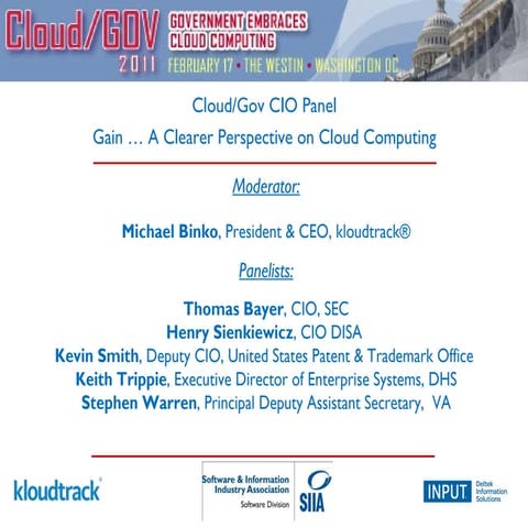 Government CIO Panel | PPT