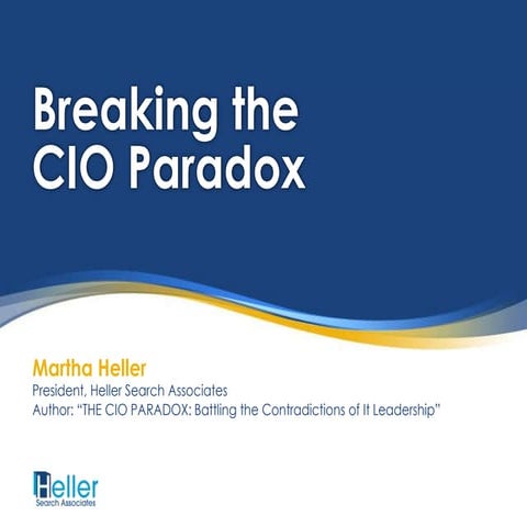 The CIO Paradox | PPTX
