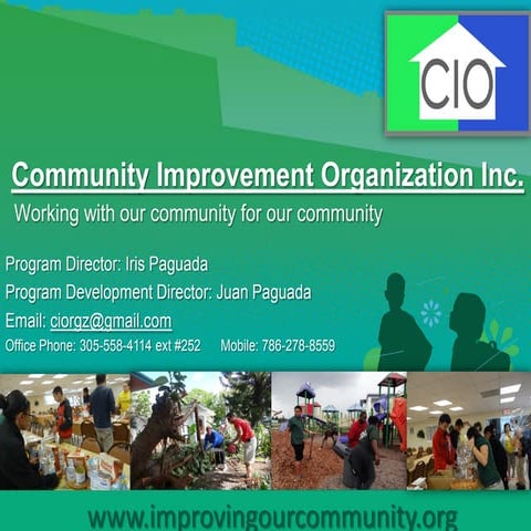 Community Improvement Organization Inc power point presentation 2013 | PPT